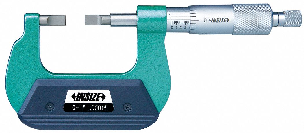 INSIZE, 1in to 2in, Mechanical, Blade Micrometer - 462W22|3232-2B ...