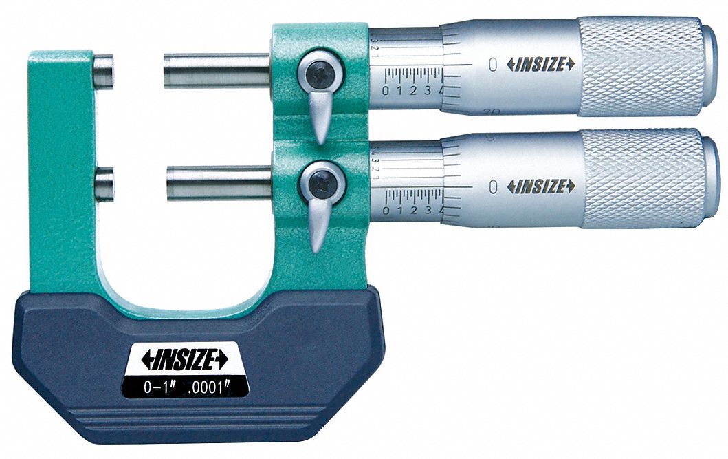INSIZE, 0 in to 1 in, Mechanical, Mechanical Limit Micrometer - 462V13 ...