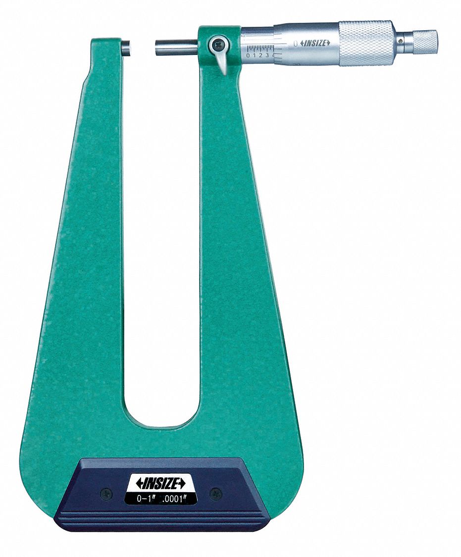 INSIZE, 0 in to 1 in, Mechanical, Mechanical Sheet Metal Micrometer ...