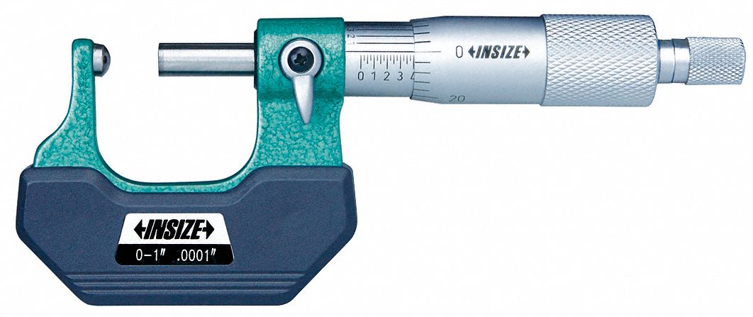 INSIZE, 1in to 2in, Mechanical, Digital Spherical Micrometer - 462W41 ...