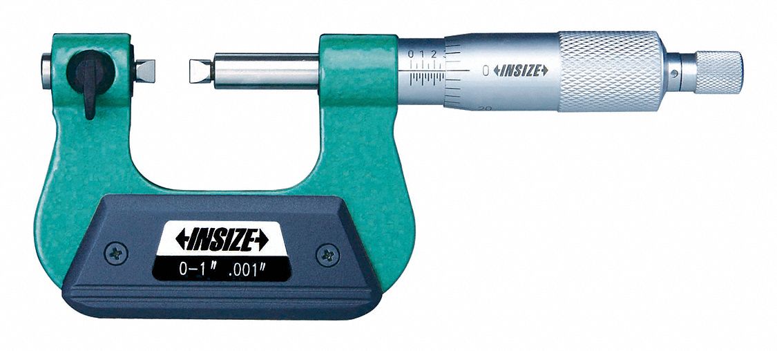 INSIZE, 0 in to 1 in, Mechanical, Mechanical Screw Thread Micrometer ...
