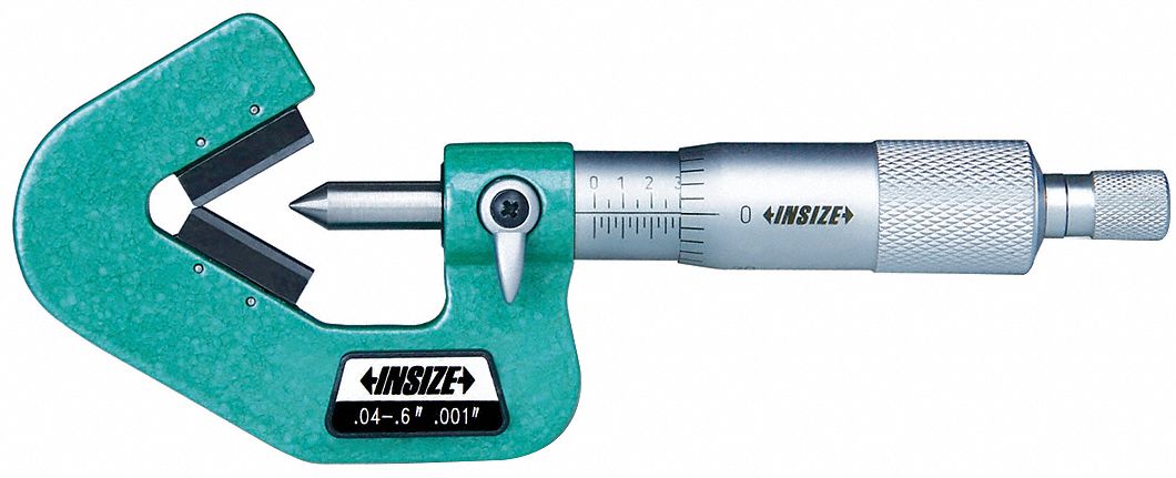 INSIZE Mechanical V-Anvil Micrometer, Operation Type Mechanical, Range ...