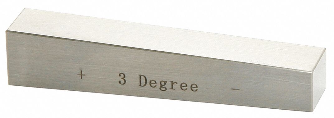 INSIZE, 3° Nominal Size, +/- 2 seconds Tolerance, Angle Gage Block 3 ...