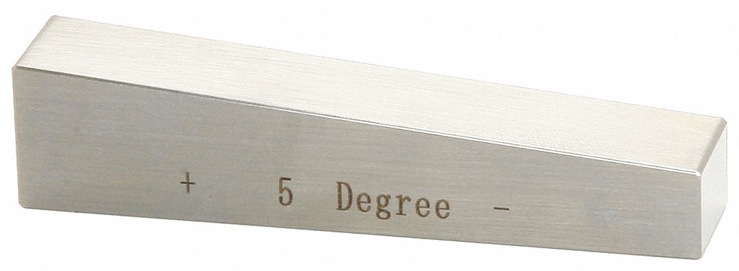INSIZE, 5° Nominal Size, +/- 2 seconds Tolerance, Angle Gage Block 5 ...