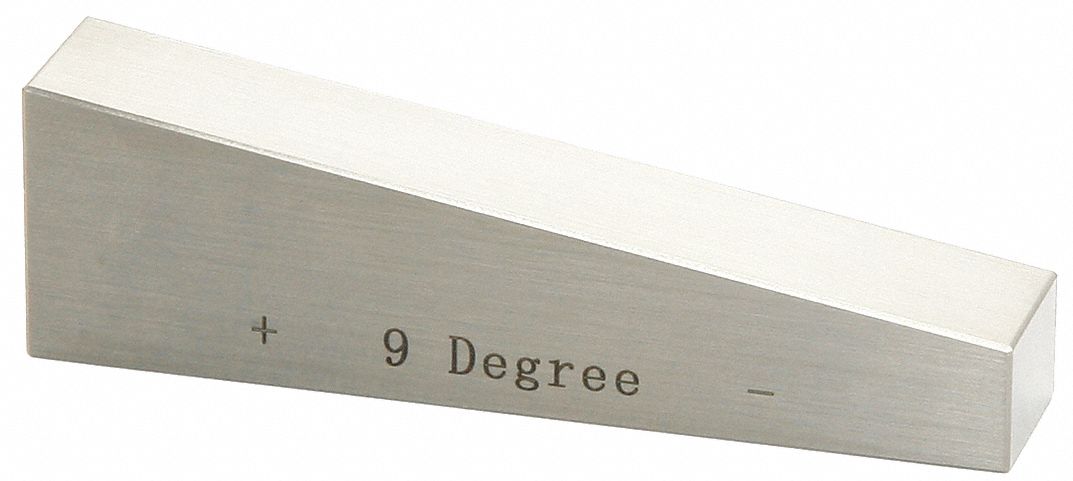 INSIZE, 9° Nominal Size, +/- 2 seconds Tolerance, Angle Gage Block 9 ...
