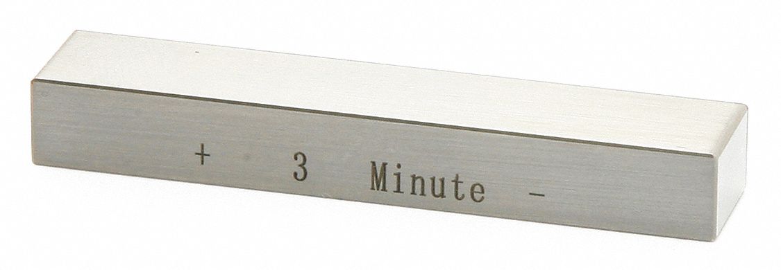 INSIZE, 3 min Nominal Size, +/- 2 seconds Tolerance, Angle Gage Block 3 ...