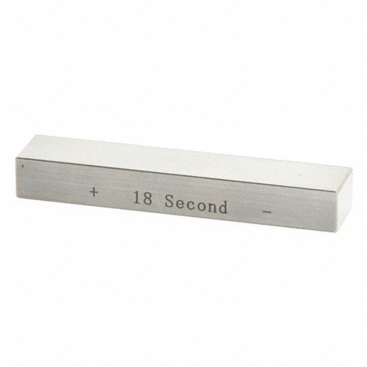INSIZE, 18 sec Nominal Size, +/- 2 seconds Tolerance, Angle Gage Block ...