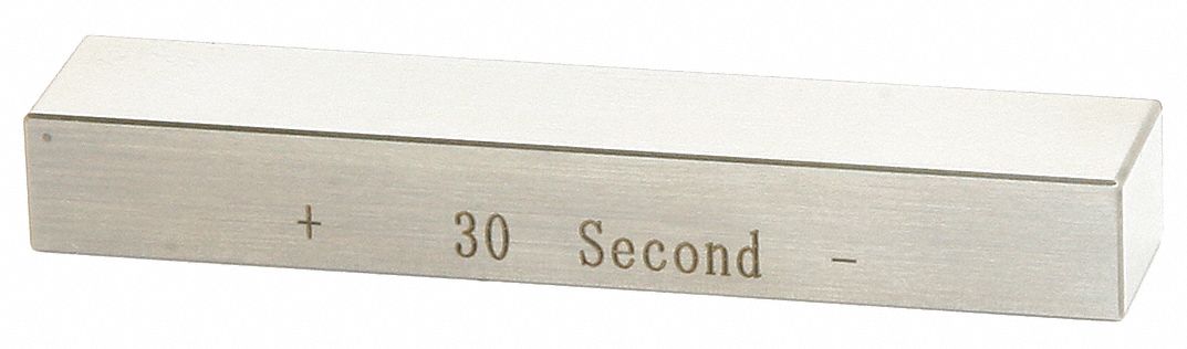 INSIZE, 30 sec Nominal Size, +/- 2 seconds Tolerance, Angle Gage Block ...