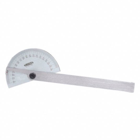 INSIZE Protractor, Range 0° to 180°, Accuracy ±0.3 °, SPC Output No ...