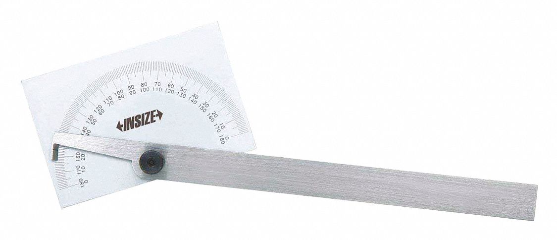 Protractor, Range 0° to 180°, Accuracy ±0.3 °, SPC Output No - Grainger