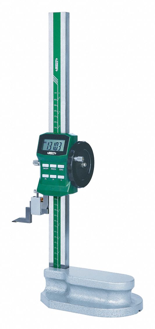INSIZE, 0 in to 24 in /0 mm to 600 mm, Inch/Metric, Digital Height ...