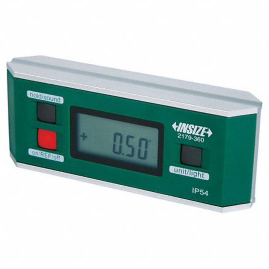 INSIZE, 0°– 360°, Includes Batteries, Electronic Level - 463D98|2179 ...