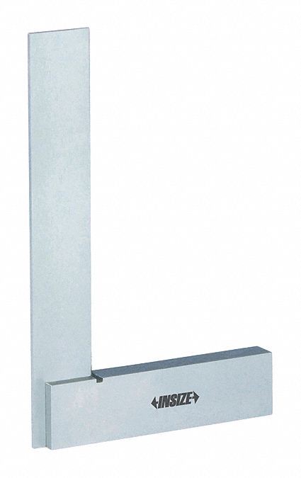 INSIZE, 90° Angle, 8 x 5 in Outside Dimensions, Precision Steel Square ...