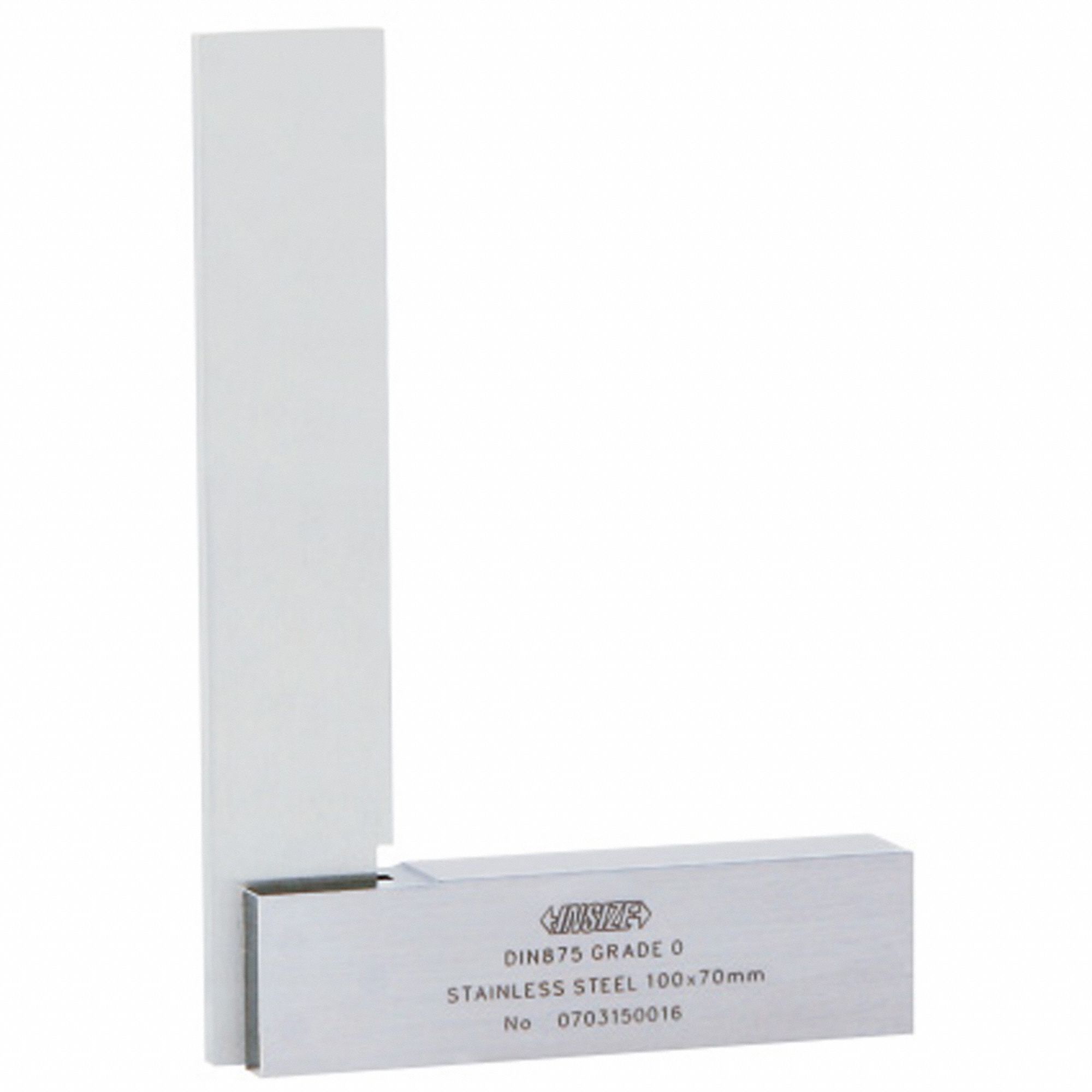 INSIZE, Stainless Steel, Flat Edge Square - 463G91|4792-75 - Grainger