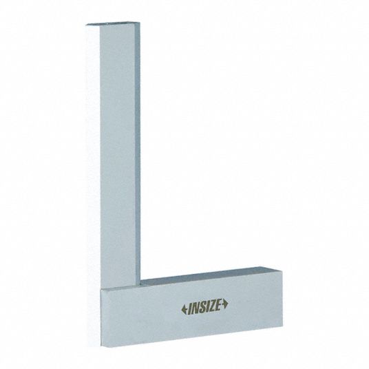 INSIZE, Stainless Steel, 3-29/32 x 2-13/16 in Body Size, Beveled Edge ...