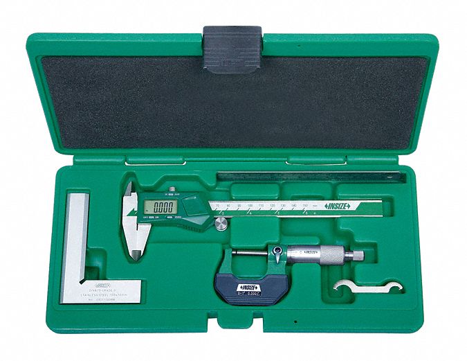 INSIZE, 4 Pieces, Digital Caliper, Precision Measuring Tool Kit ...
