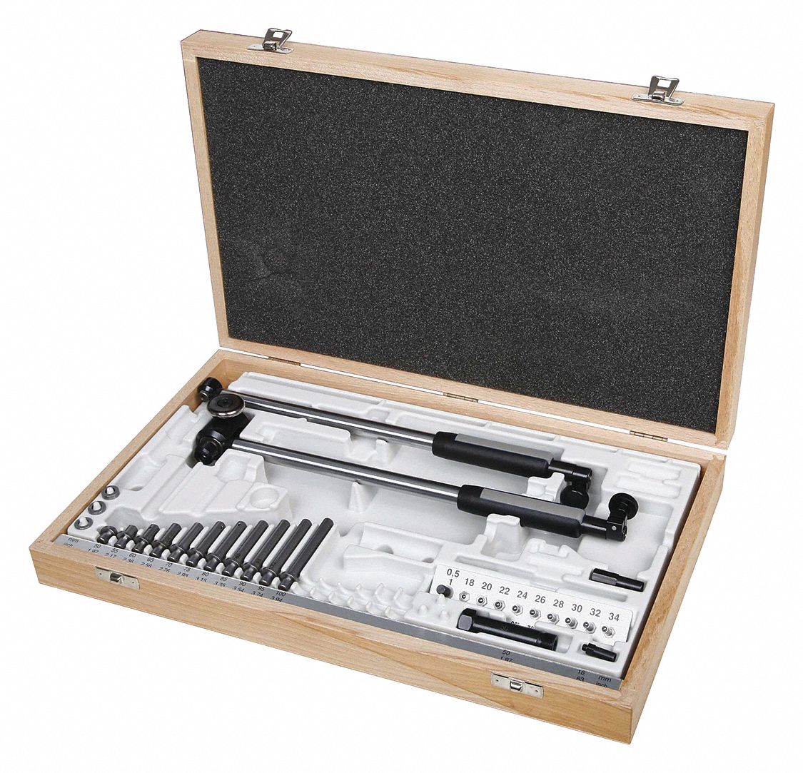 INSIZE, 0.7 in to 5.9 in, Inch, Mechanical Bore Gauge Set without ...