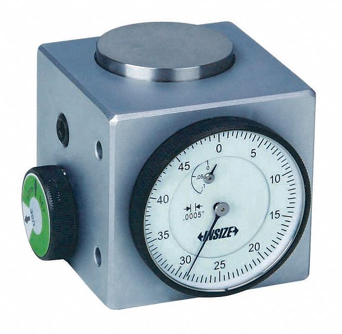 INSIZE, 2 in Ht, Flat Base, Dial Zero-Setter - 463R14|2397-25A - Grainger