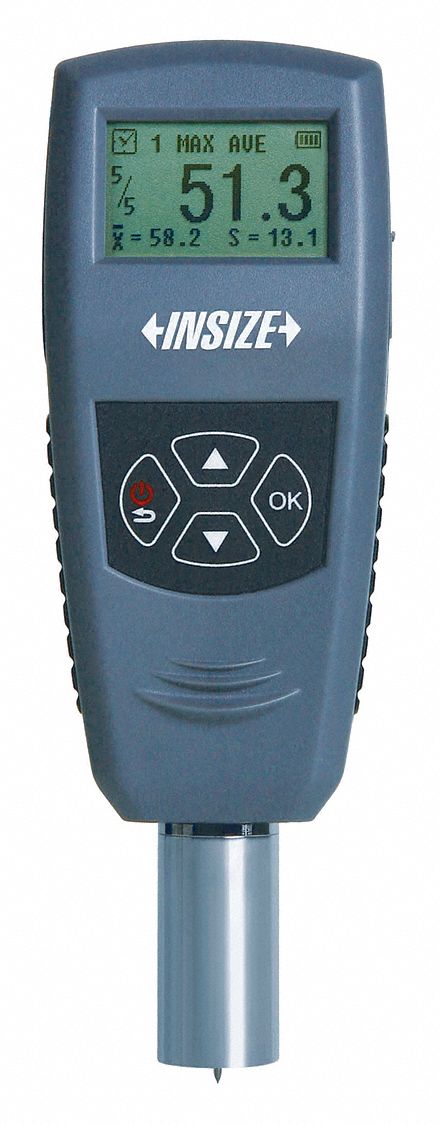 INSIZE, Shore D, 0 HD, Digital Handheld Durometer - 463T26|ISH-DSD ...