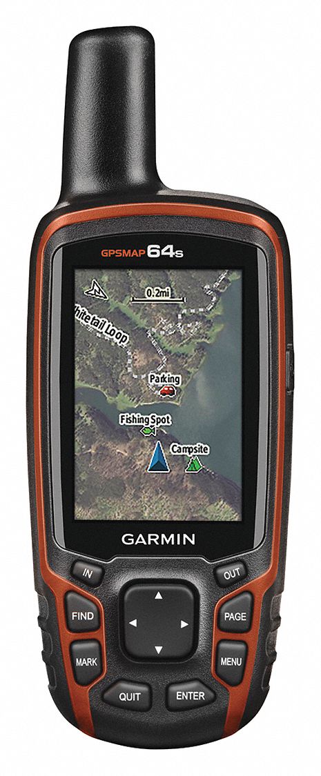 GARMIN GPS Navigation System, 6.3" H x 2.4" W - 464V19|GPSMAP64S - Grainger