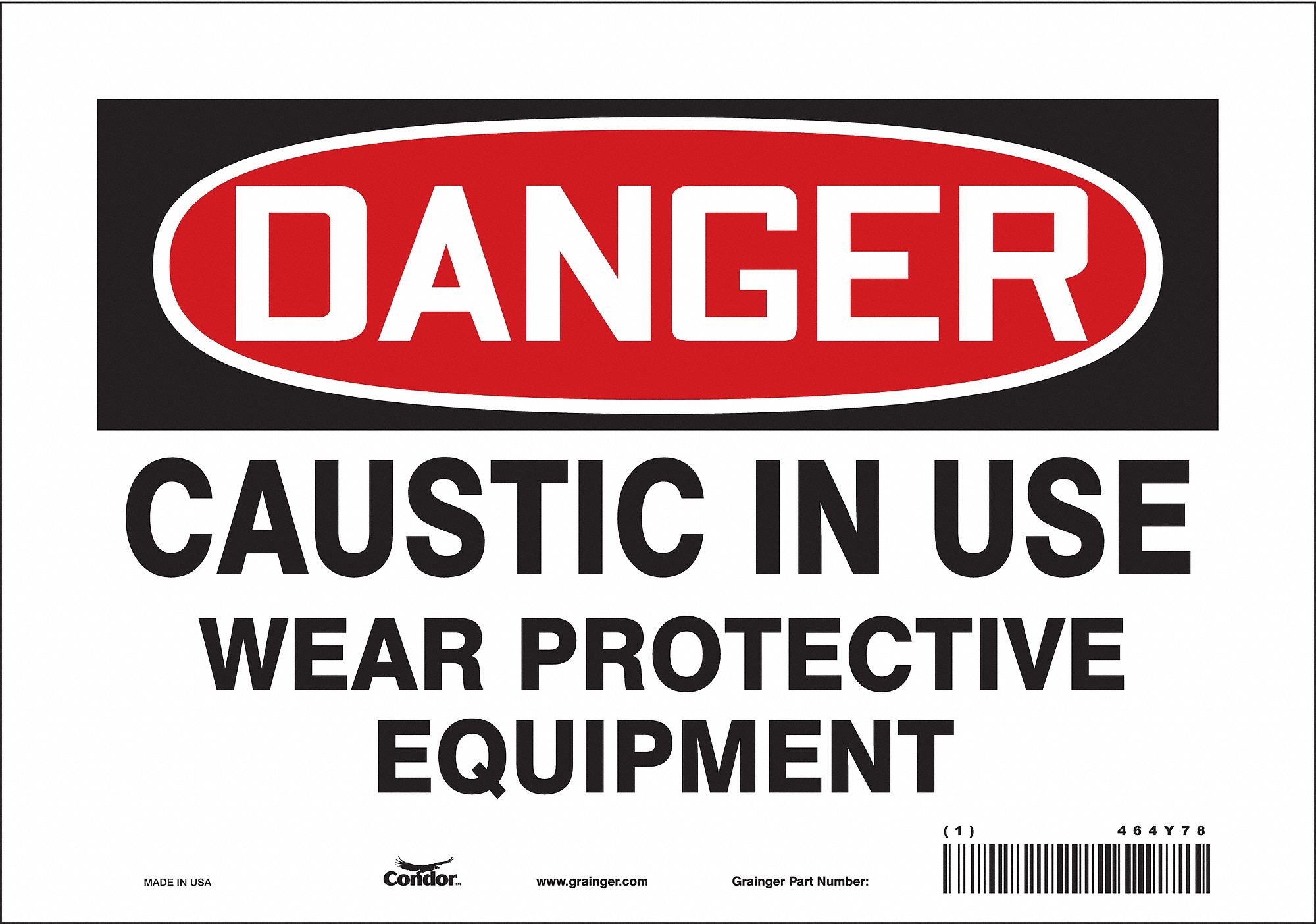 Vinyl, Adhesive Sign Mounting, Safety Sign - 464Y78|464Y78 - Grainger