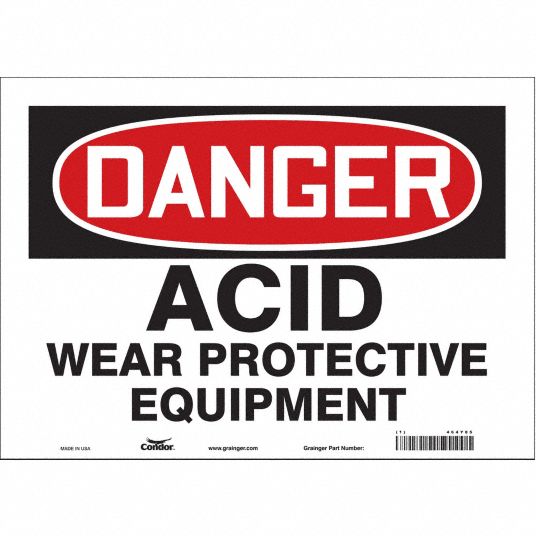 Vinyl, Adhesive Sign Mounting, Safety Sign - 464Y85|464Y85 - Grainger