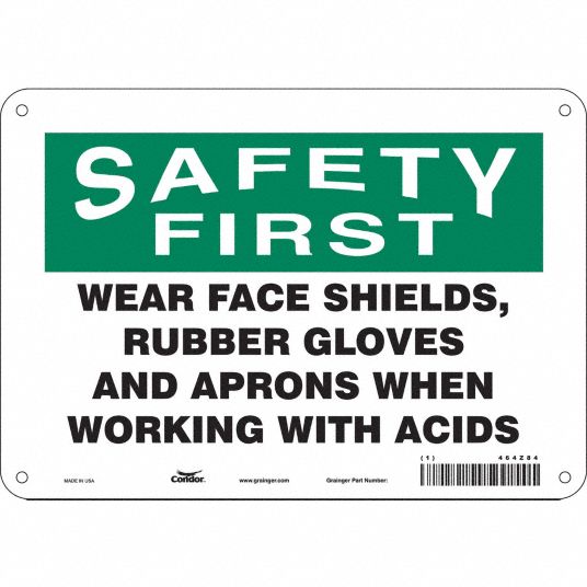 Aluminum, Mounting Holes Sign Mounting, Safety Sign - 464Z84|464Z84 ...