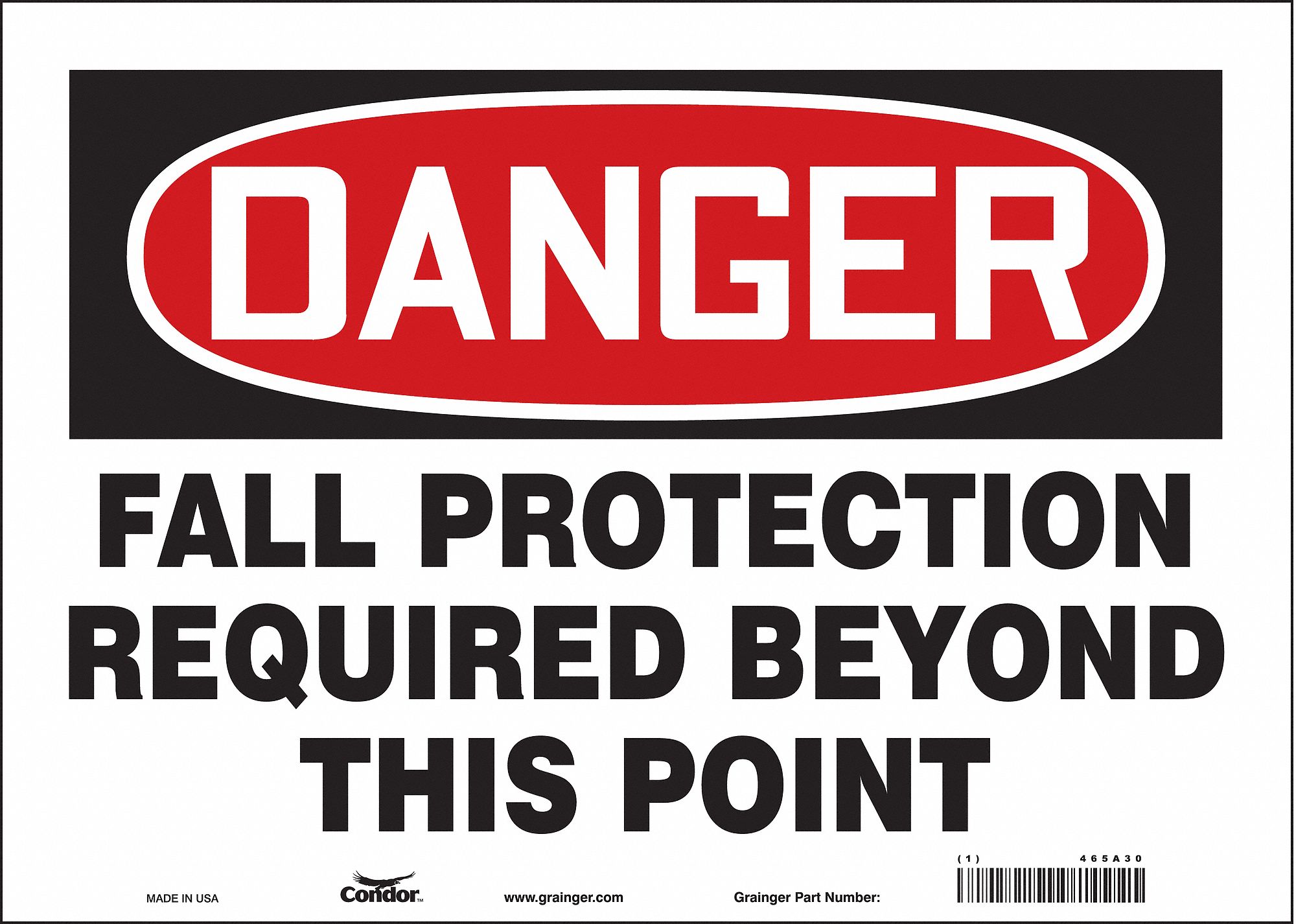 Vinyl, Adhesive Sign Mounting, Safety Sign - 465A30|465A30 - Grainger