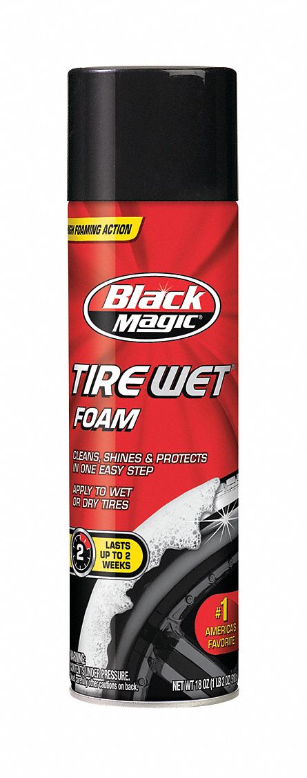 BLACK MAGIC, Aerosol, 18 oz Container Size, Tire Cleaner - 465D25 ...