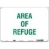 Evacuation Assembly Area & Area of Refuge Signs - Grainger Industrial ...