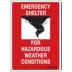 Emergency Shelter Signs & Labels - Grainger Industrial Supply