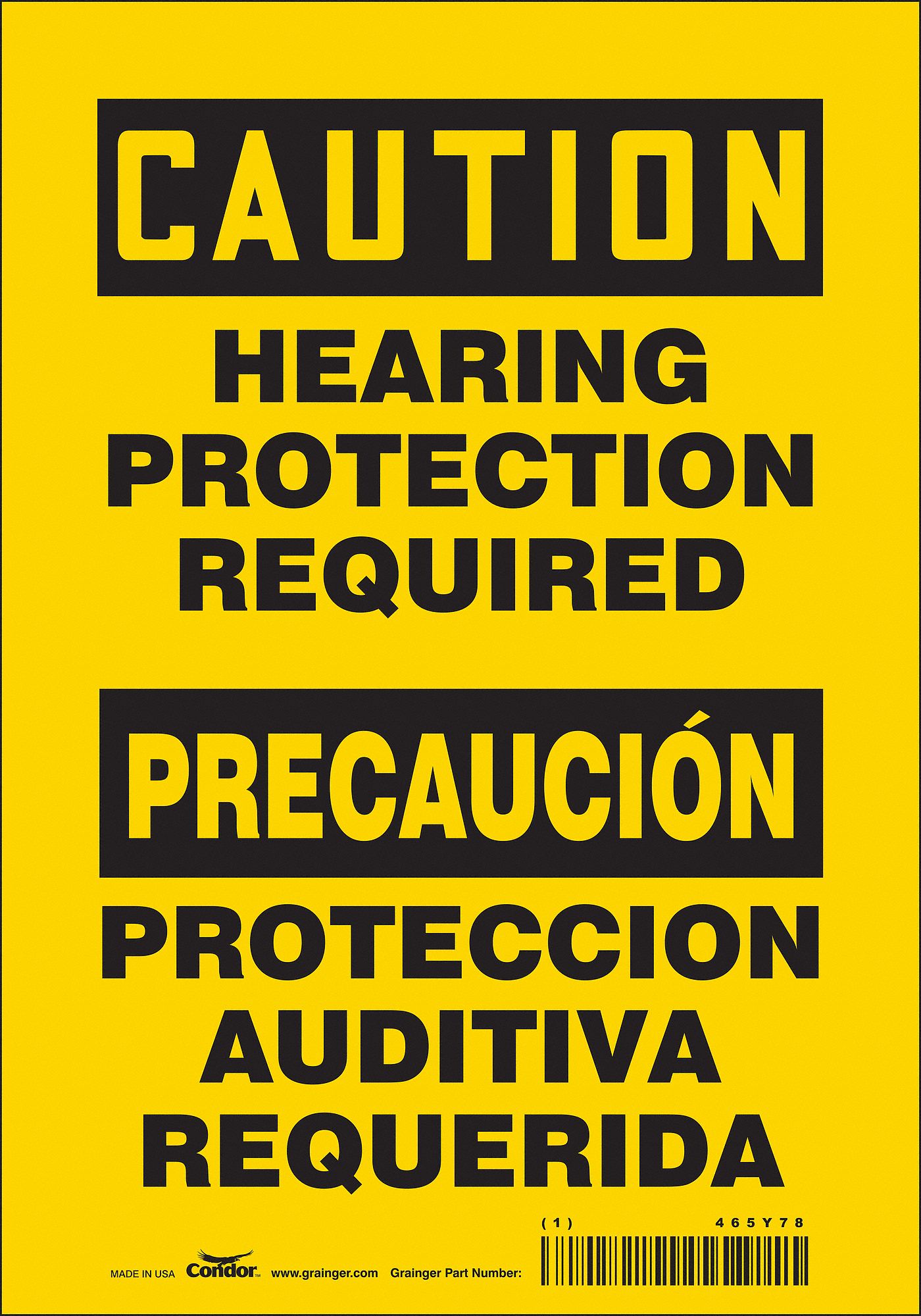 Vinyl, Adhesive Sign Mounting, Safety Sign - 465Y78|465Y78 - Grainger