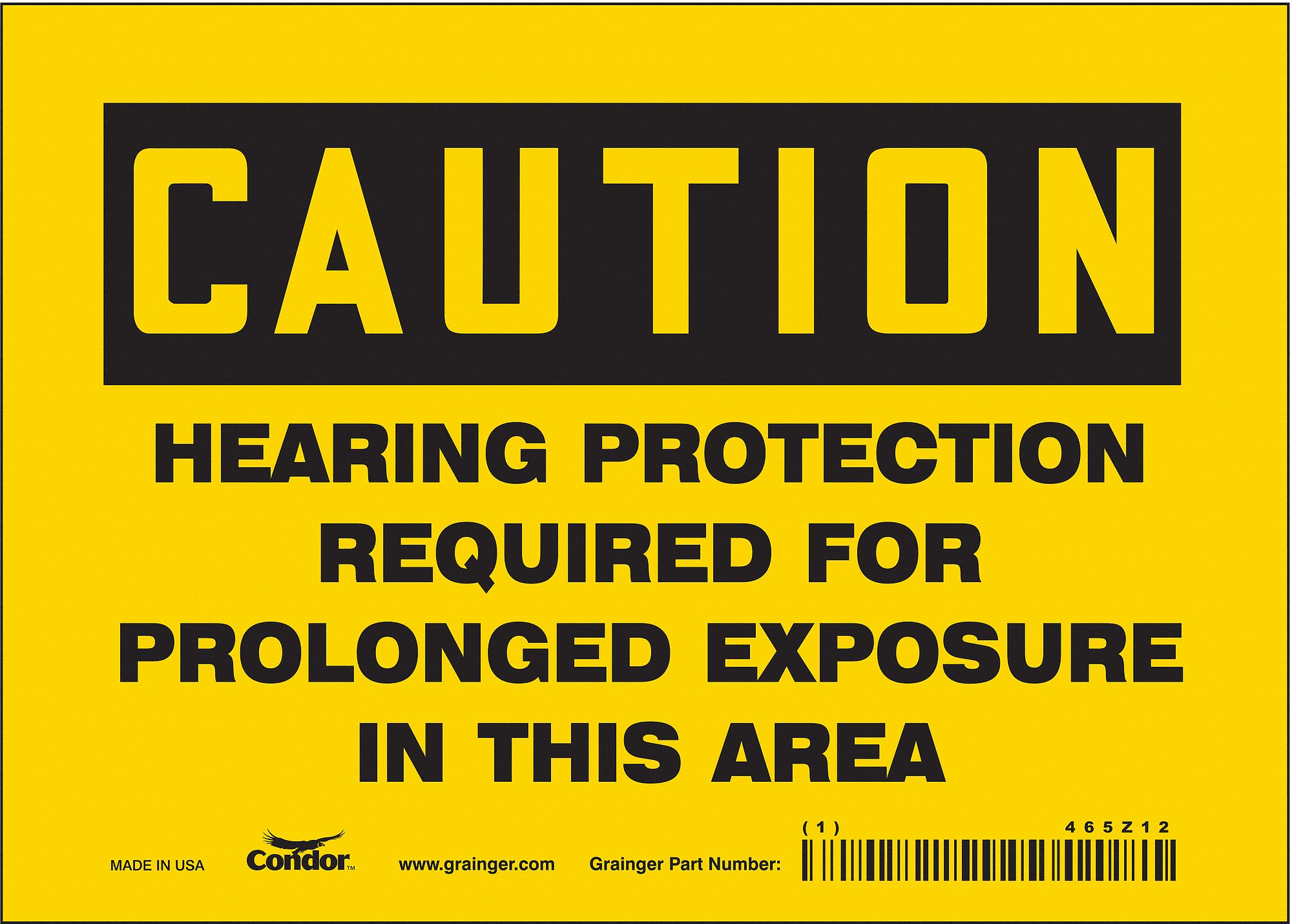 Vinyl, Adhesive Sign Mounting, Safety Sign - 465Z12|465Z12 - Grainger
