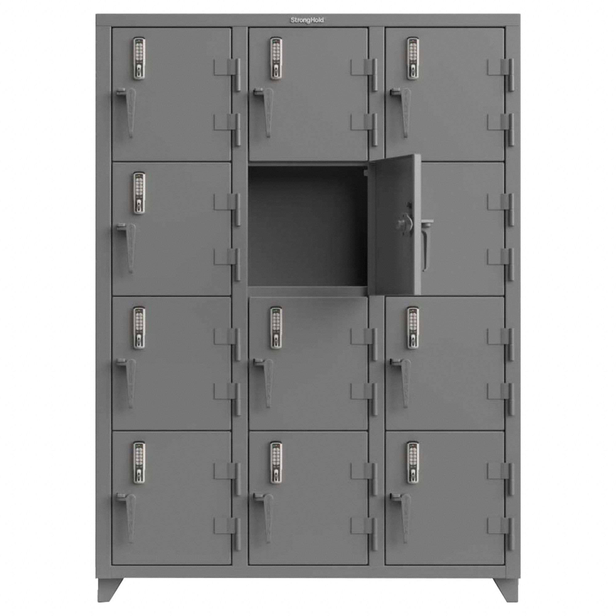 STRONG HOLD, 54 in x 18 in x 75 in, 4 Tiers, Locker - 804U74|4.66-12D ...