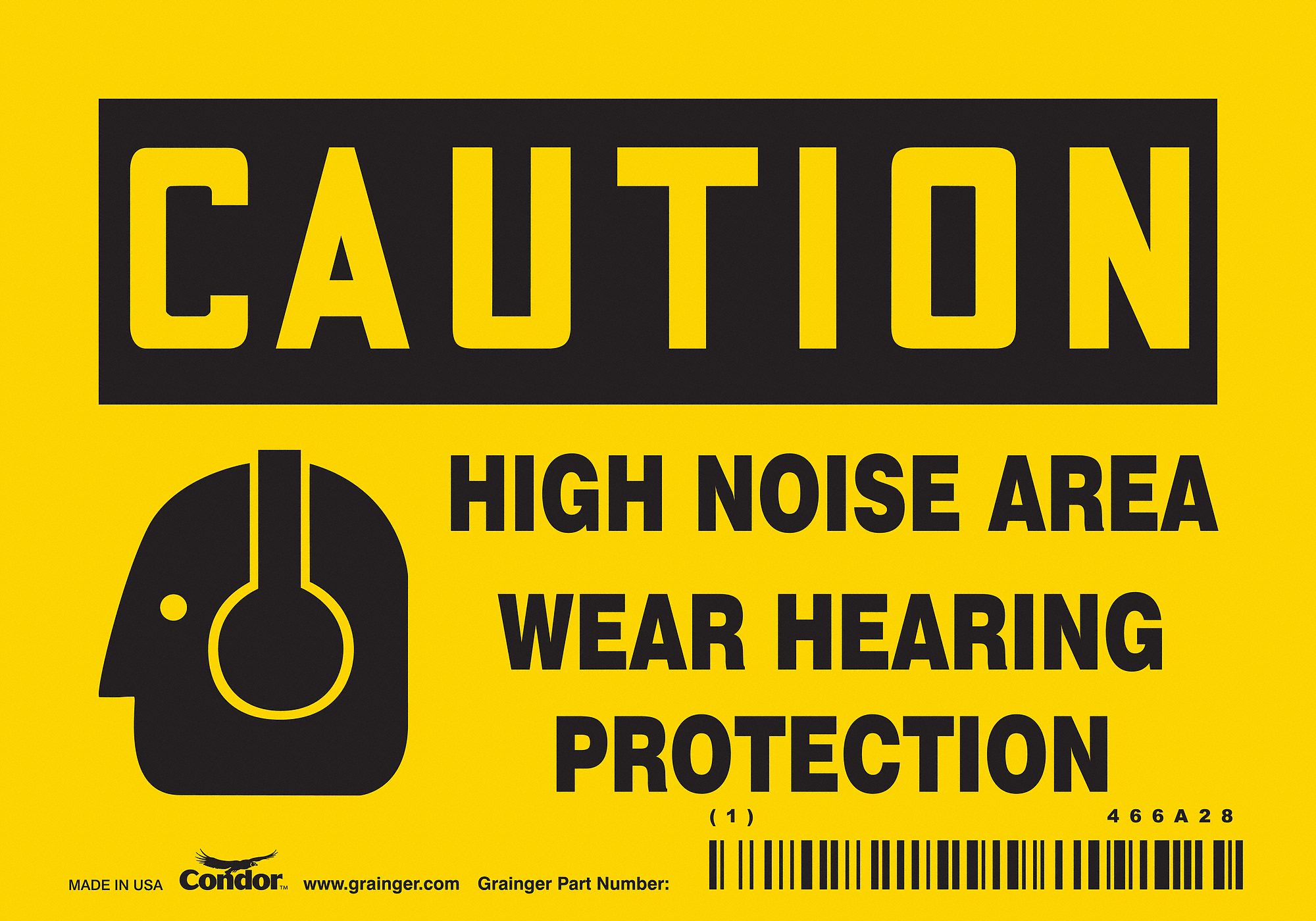 Vinyl, Adhesive Sign Mounting, Safety Sign - 466A28|466A28 - Grainger