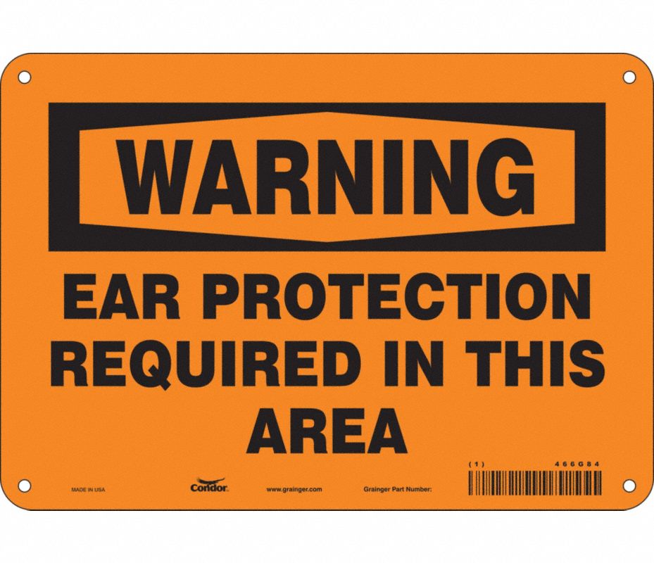 CONDOR Letrero de Seguridad, Encabezado: Warning, Material Aluminio ...