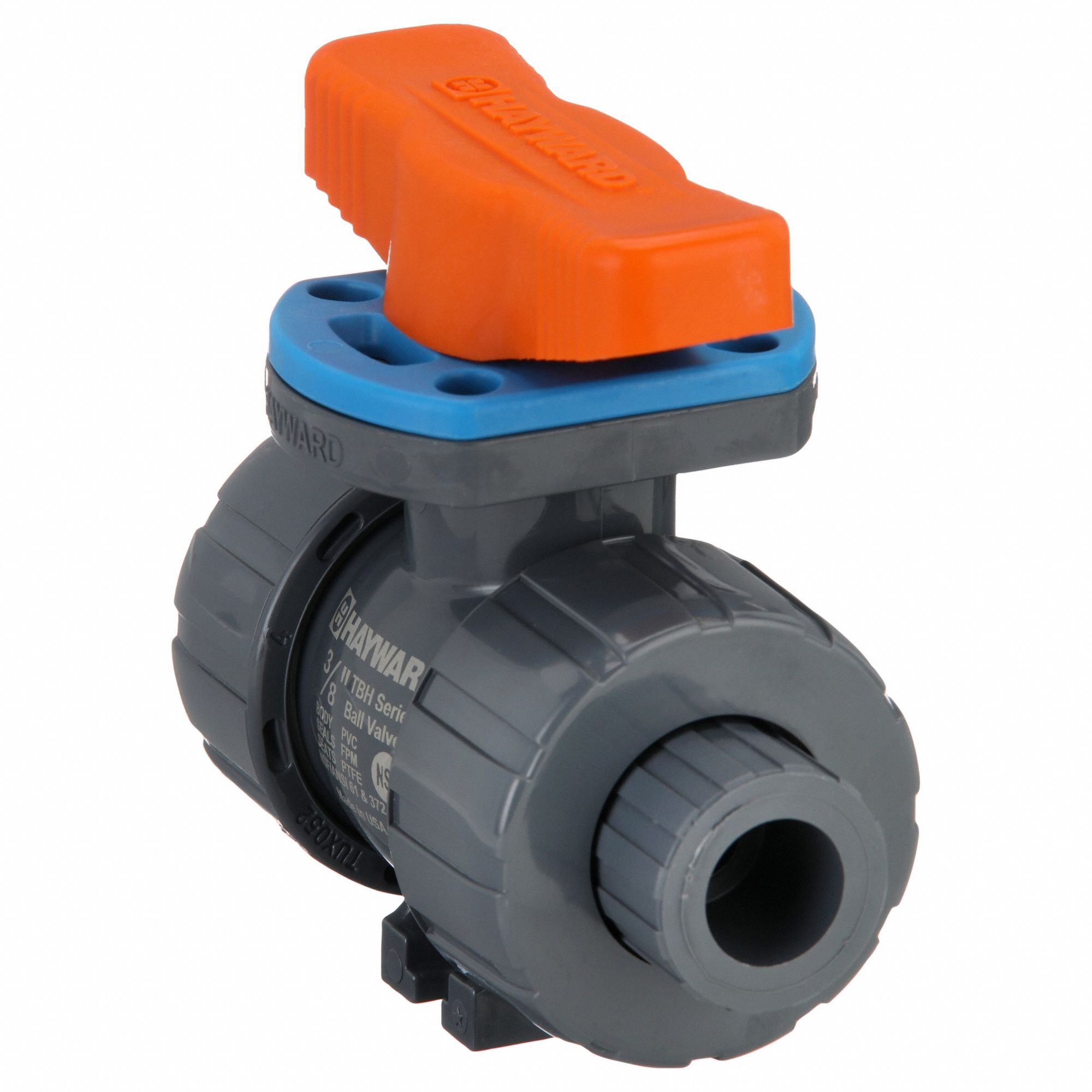 HAYWARD FLOW CONTROL, 3/8 in, PVC, Manual Two-Way Ball Valve - 466H45 ...