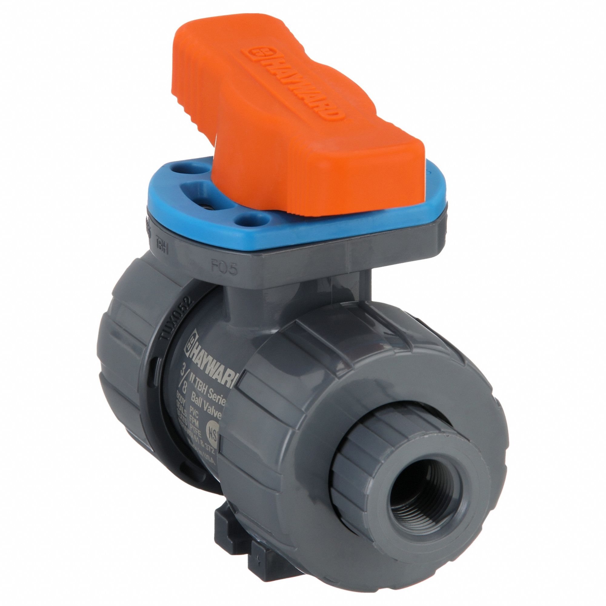 HAYWARD FLOW CONTROL, 3/8 in, PVC, Manual Two-Way Ball Valve - 466H46 ...
