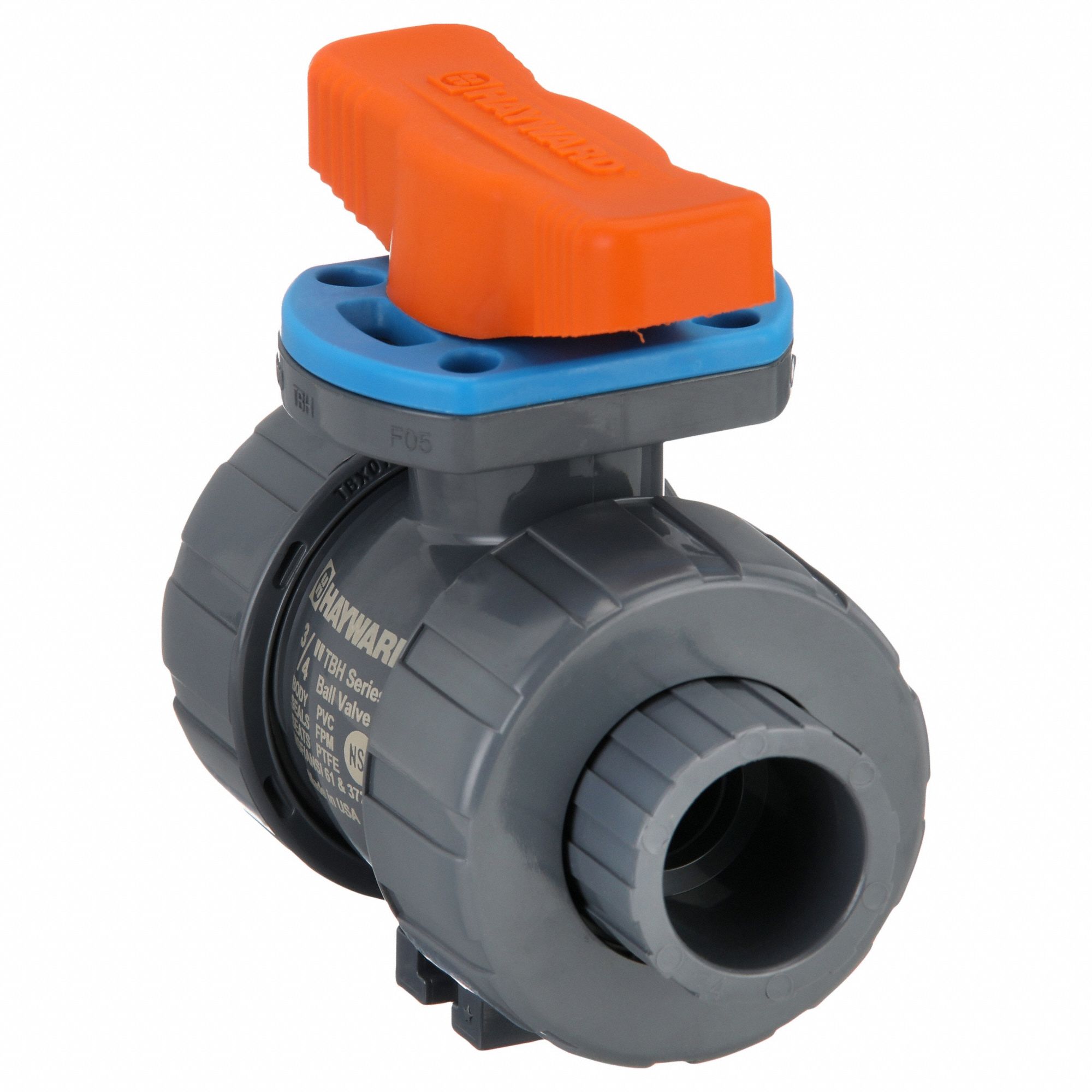 HAYWARD FLOW CONTROL, 3/4 in, PVC, Manual Two-Way Ball Valve - 466H49 ...