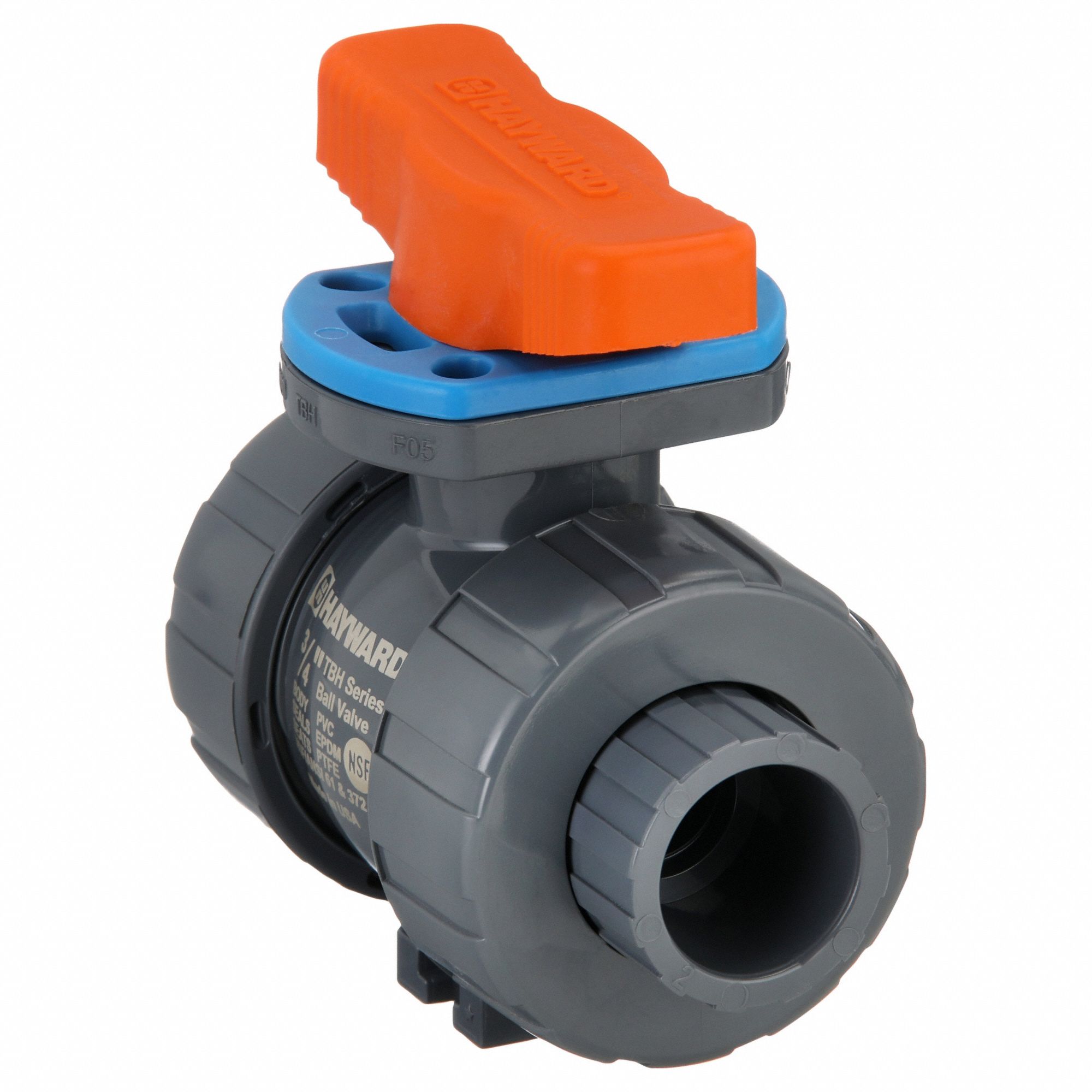 HAYWARD FLOW CONTROL, 3/4 in, PVC, Manual Two-Way Ball Valve - 466H61 ...