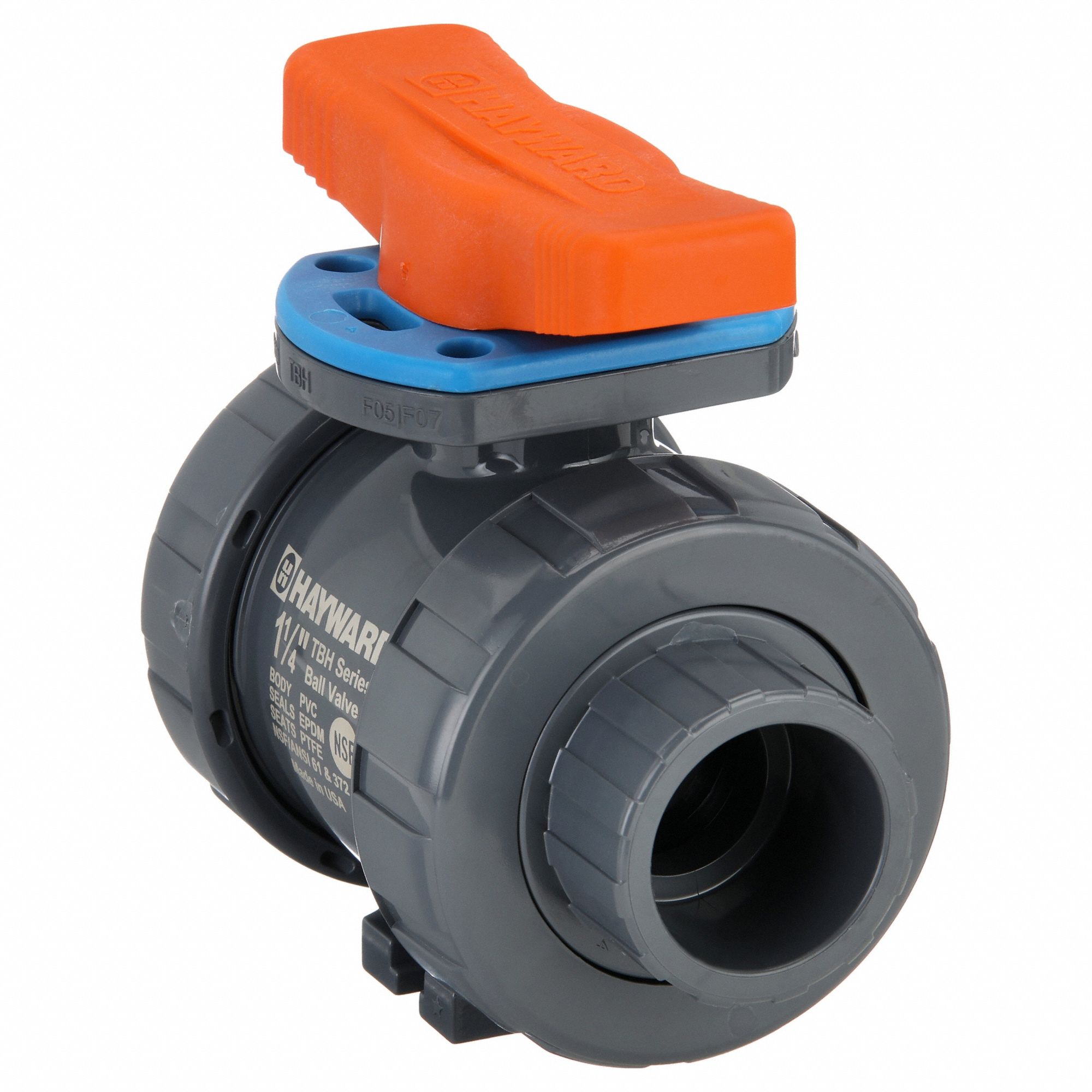 HAYWARD FLOW CONTROL, 1 1/4 in, PVC, Manual Two-Way Ball Valve - 466H65 ...