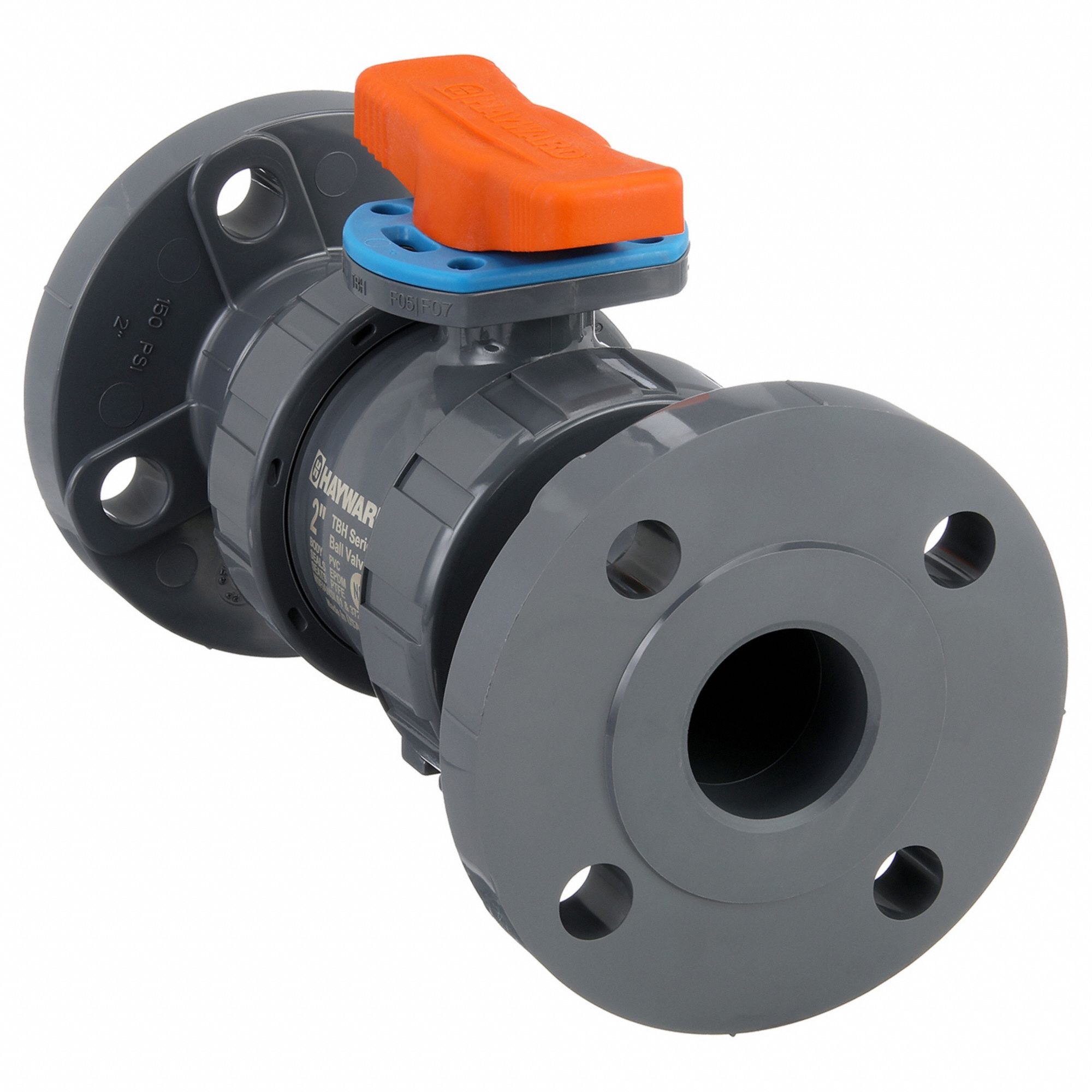 HAYWARD FLOW CONTROL, 2 in, PVC, Manual Two-Way Ball Valve - 466H70 ...