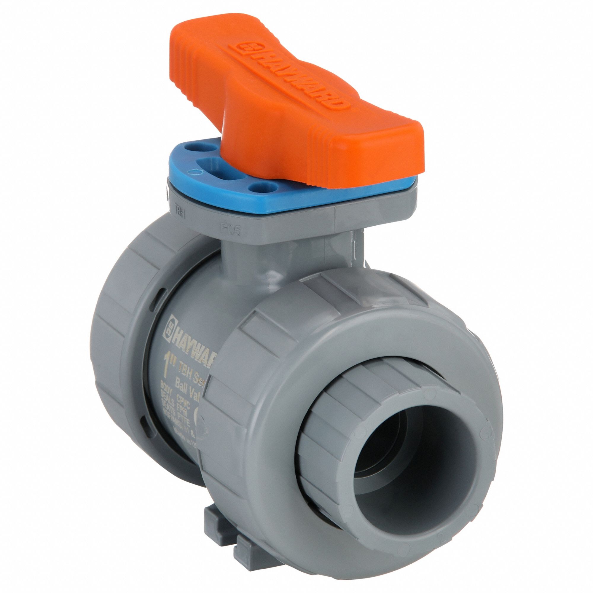 HAYWARD FLOW CONTROL, 1 in, CPVC, Manual Two-Way Ball Valve - 466H75 ...