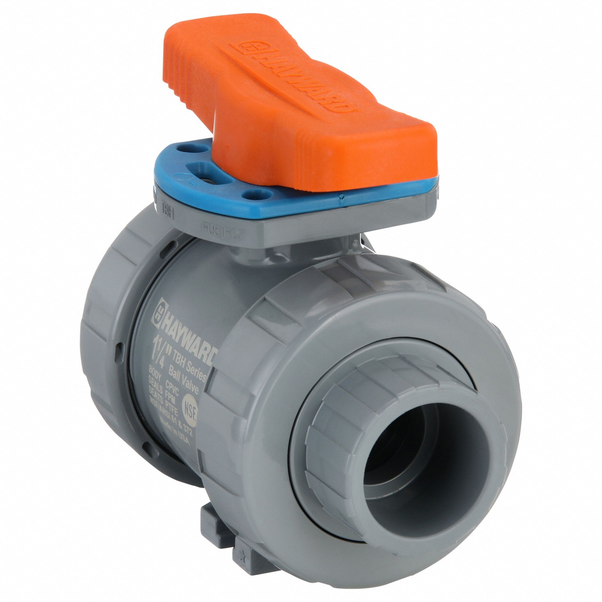 HAYWARD FLOW CONTROL, 1 1/4 in, CPVC, Manual Two-Way Ball Valve ...