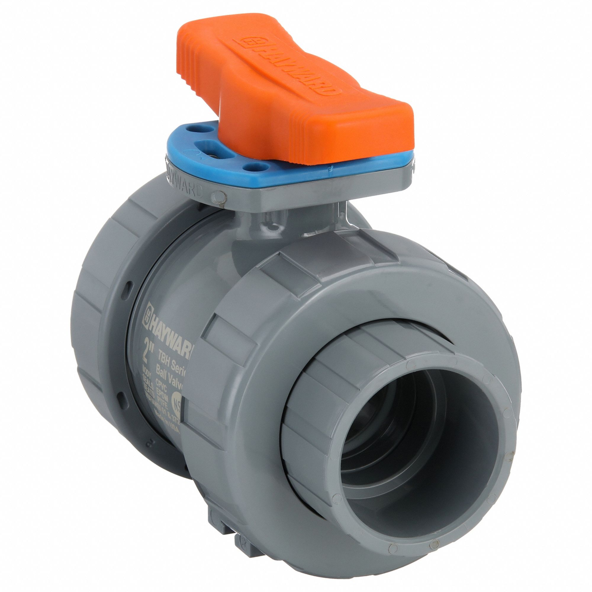 HAYWARD FLOW CONTROL, 2 in, CPVC, Manual Two-Way Ball Valve - 466H93 ...