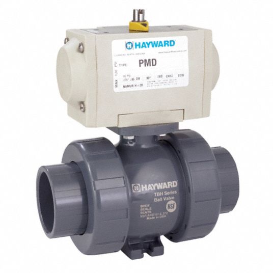 HAYWARD FLOW CONTROL, PVC, Pneumatic Actuated Ball Valve - 466J19 ...