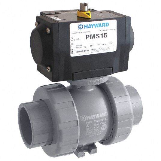 HAYWARD FLOW CONTROL, CPVC, Pneumatic Actuated Ball Valve - 466J50 ...