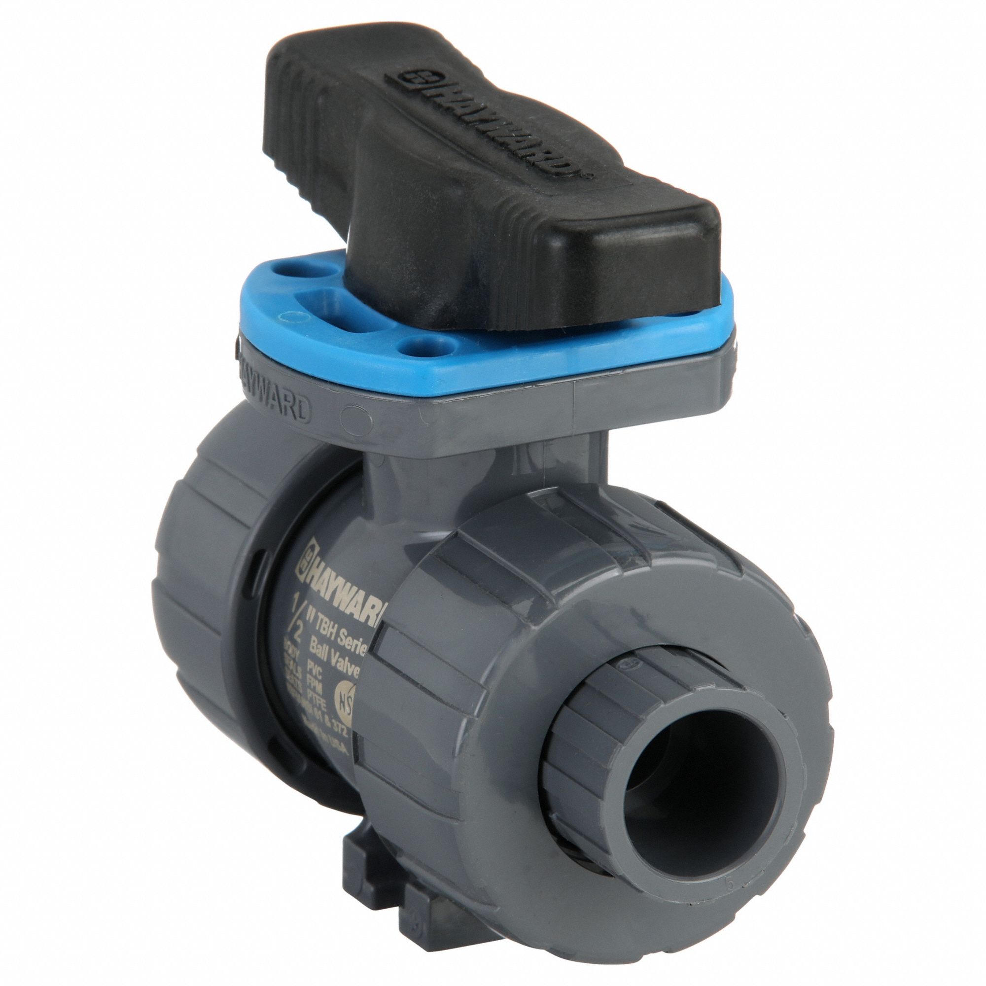 HAYWARD FLOW CONTROL, 1/2 in, PVC, Manual Two-Way Ball Valve - 466J56 ...