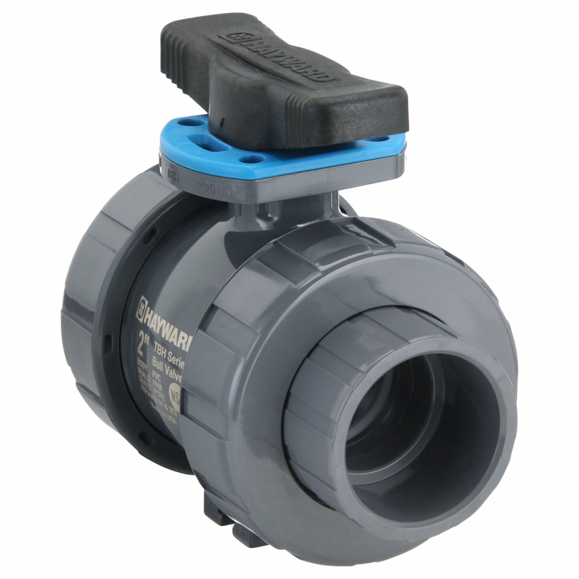 HAYWARD FLOW CONTROL, 2 in, PVC, Manual Two-Way Ball Valve - 466J66 ...