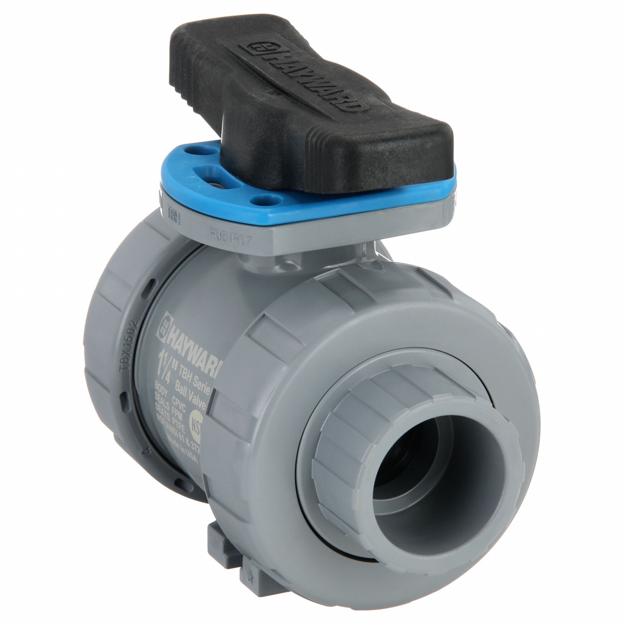 HAYWARD FLOW CONTROL, 1 1/4 in, CPVC, Manual Two-Way Ball Valve ...